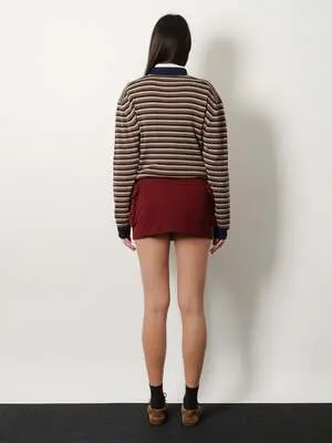 Miu Miu Cotton Mini Skirt