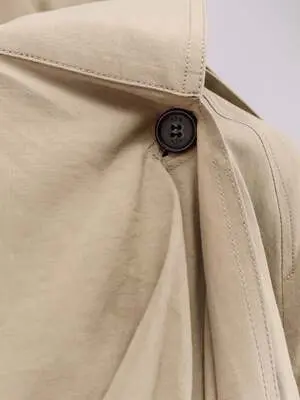 R2W Lumira Linen And Cotton Trench Coat - Beige