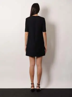 Valentino Garavani Virgin Wool And Silk Mini Dress