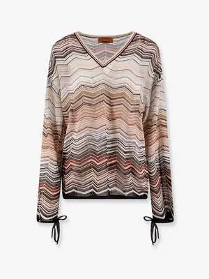 Missoni Viscose And Metallic Fiber Sweater - Multicolor