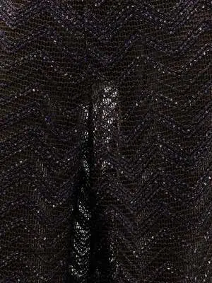 Missoni Viscose Blend Trousers With Chevron Pattern