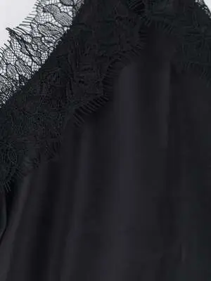 TONYWACK Satin Top With Lace Profiles