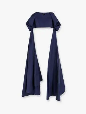 LAVI Beverello Satin Stole - Blue