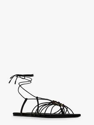 Saint Laurent Babylone Leather Sandals
