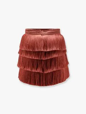 PatBO Mini Skirt With Fringes