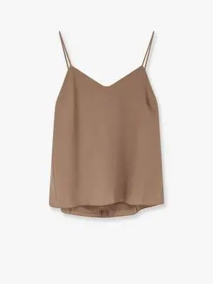Max Mara Silk Munghia Top - Beige
