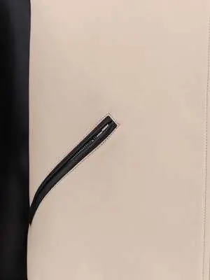 Givenchy Cotton Jacket With Leather Sleeves