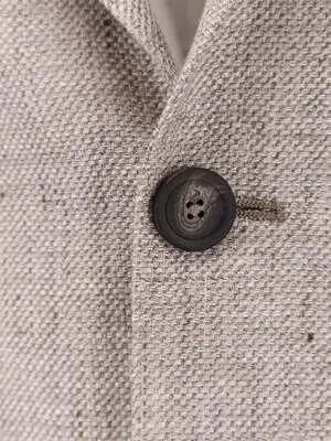 Tagliatore Single-breasted Linen And Virgin Wool Blazer