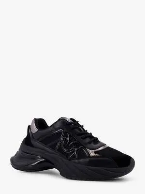Pinko Ariel 33 Leather Sneakers With Nylon Inserts