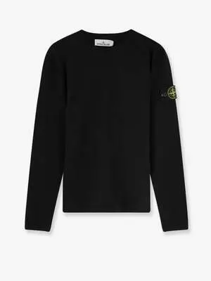 Stone Island Organic Cotton Sweater - Black