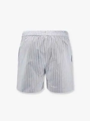 Attico Striped Cotton Shorts