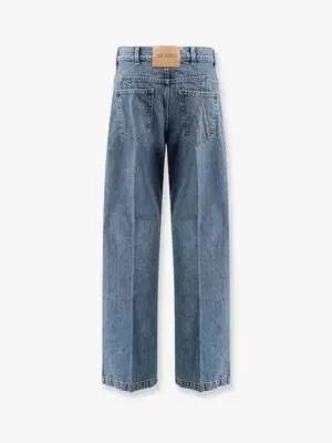 Attico Jeans With Logo Embroidery