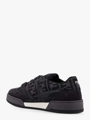 Fendi Ff Jacquard And Suede Low-top Sneakers