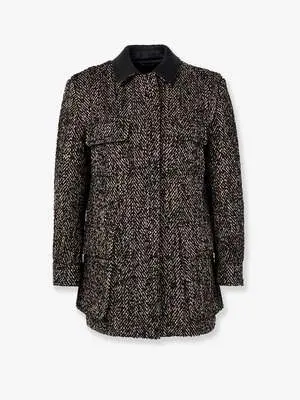 Max Mara Angio Virgin Wool Coat - Black