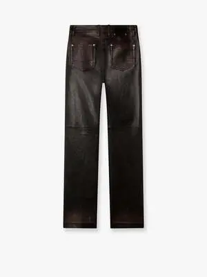 GOLDEN GOOSE Peg Leather Trousers