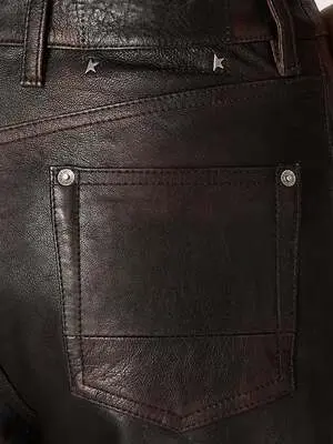 GOLDEN GOOSE Peg Leather Trousers