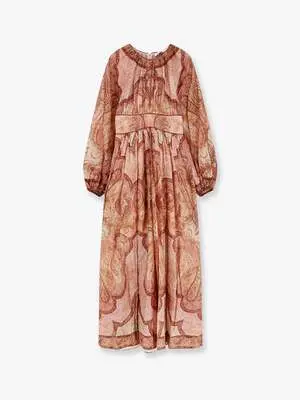 Zimmermann Cotton And Silk Blend Wanderlust Long Dress