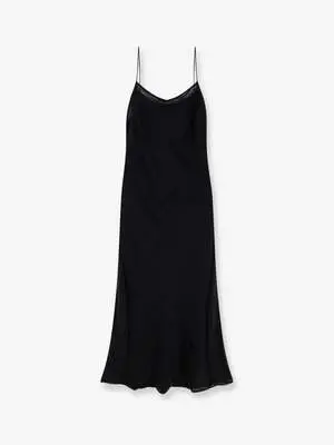 TOTEME Long Silk Dress - Black
