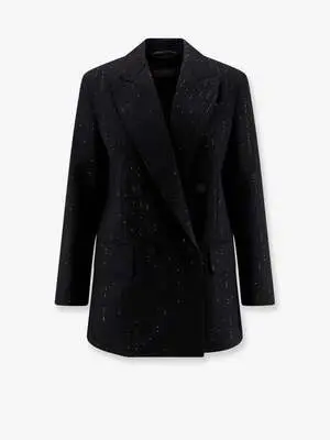 Max Mara Appia Sequin Virgin Wool Blazer