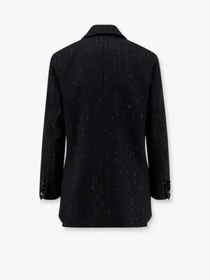 Max Mara Appia Sequin Virgin Wool Blazer