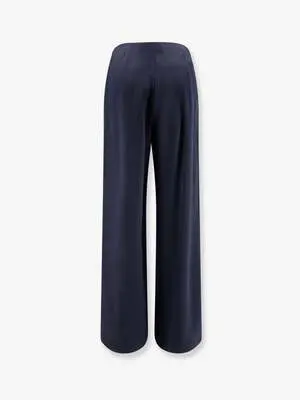 Max Mara Palude Satin Wide-leg Trousers - Blue