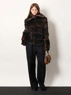 Fendi Backed Sheepskin And Nappa Jacket