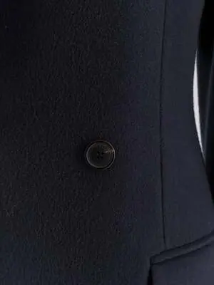 Balenciaga Godet Midi Double-breasted Wool Coat