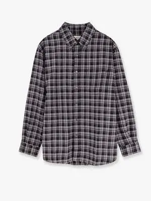 DUNST Check Flannel Shirt - Black