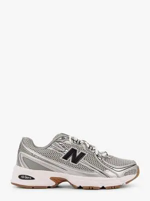 NEW BALANCE 740 Mesh Sneakers With Leather Inserts - Grey