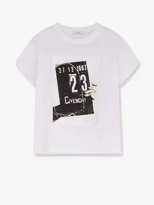 Givenchy Cotton T-shirt With Print On The Front - White