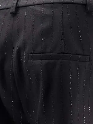 Max Mara Siberia Virgin Wool Shorts With Sequins