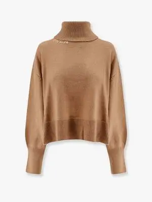 Axel Arigato Wool Blend Turtleneck Sweater - Brown