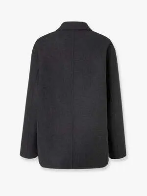 Fendi Double-breasted Wool Felt Peacoat