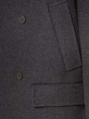 Fendi Double-breasted Wool Felt Peacoat
