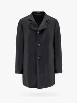 Tagliatore Water Repellent Virgin Wool Coat - Black