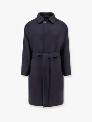 Tagliatore Salomon Unlined Vigin Wool Coat - Blue