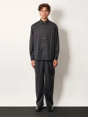 TONYWACK Striped Wool Blend Shirt