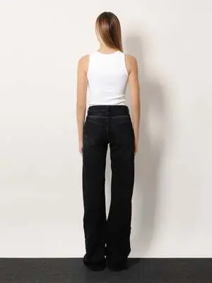 Balenciaga Wide Leg Denim Trousers