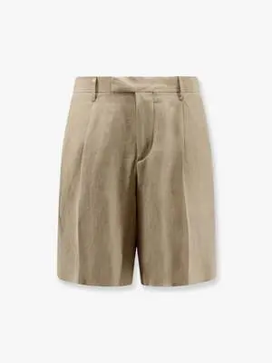 LARDINI Linen Shorts - Beige
