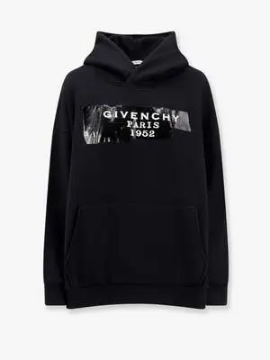 Givenchy Cotton Hooded Sweatshirt - Black