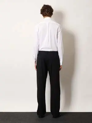 Balenciaga Straight Fit Cotton Trousers