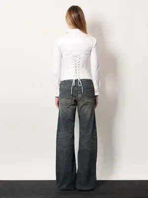 Balenciaga Wide Leg Jeans