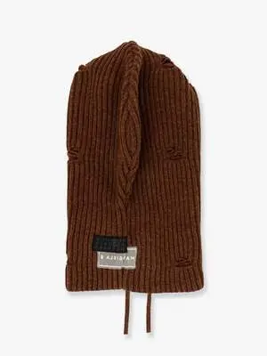 MAISON MARGIELA Wool Blend Balaclava With Distressed Effect