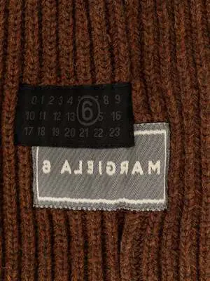 MAISON MARGIELA Wool Blend Balaclava With Distressed Effect