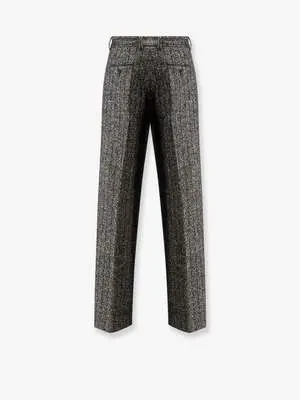 Dolce & Gabbana Striped Wool Blend Trousers