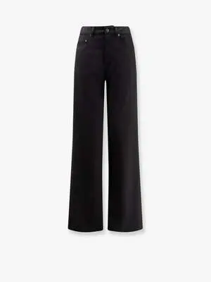 Balenciaga Stretch Wool Trousers - Black