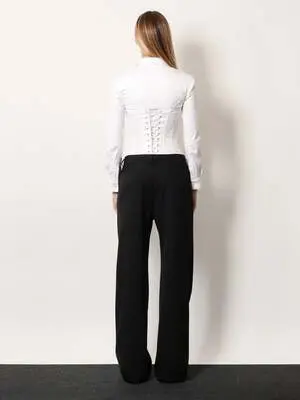 Balenciaga Stretch Wool Trousers