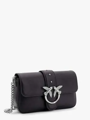 Pinko Love One Mini Leather Shoulder Bag
