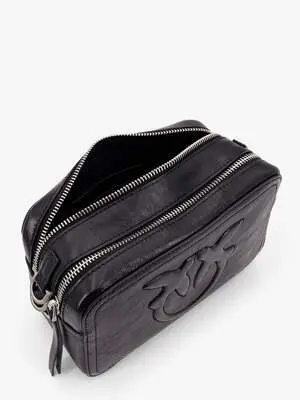 Pinko Carrie Leather Shoulder Bag