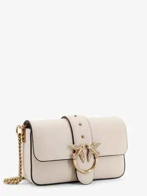 Pinko Love One Mini Leather Shoulder Bag
